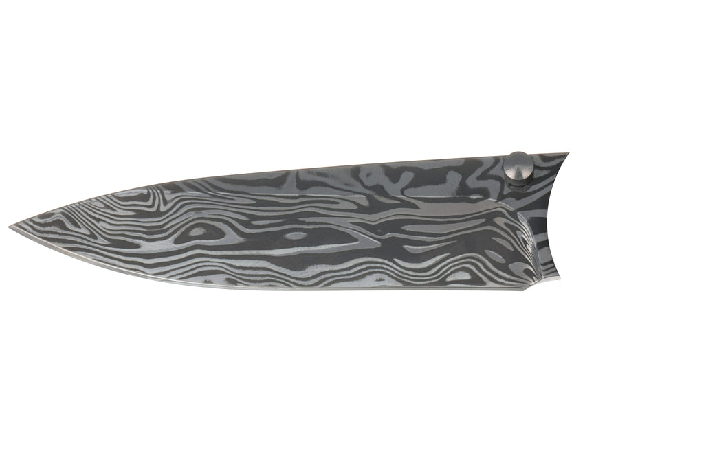 Tesoro Button Lock Damasteel® BiFrost | Natural Fossilized Mammoth Too ...